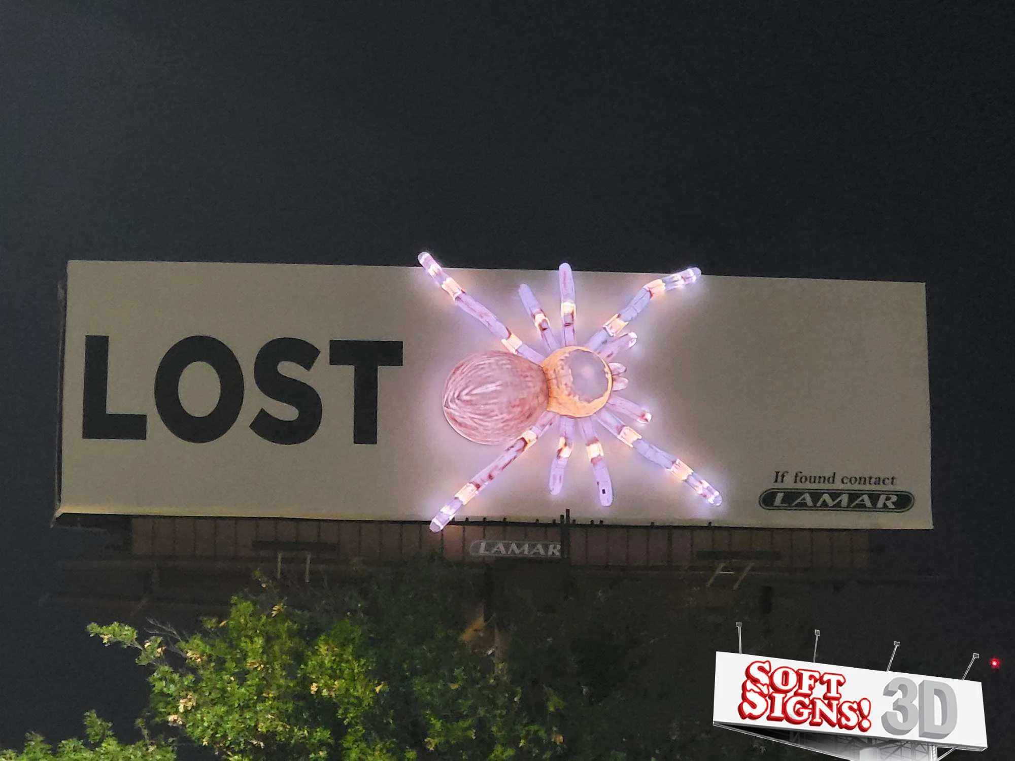 Lamar Tarantula — Soft Signs 3D - 3D Billboards - 3D Inflatable ...