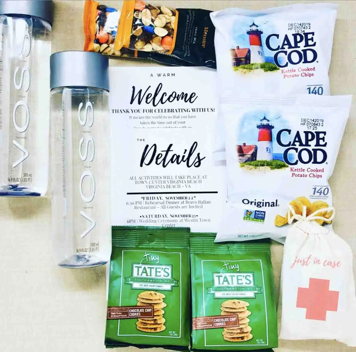 Curated Wedding Welcome Box For Guest | Warm Welcome Wedding Guest ...