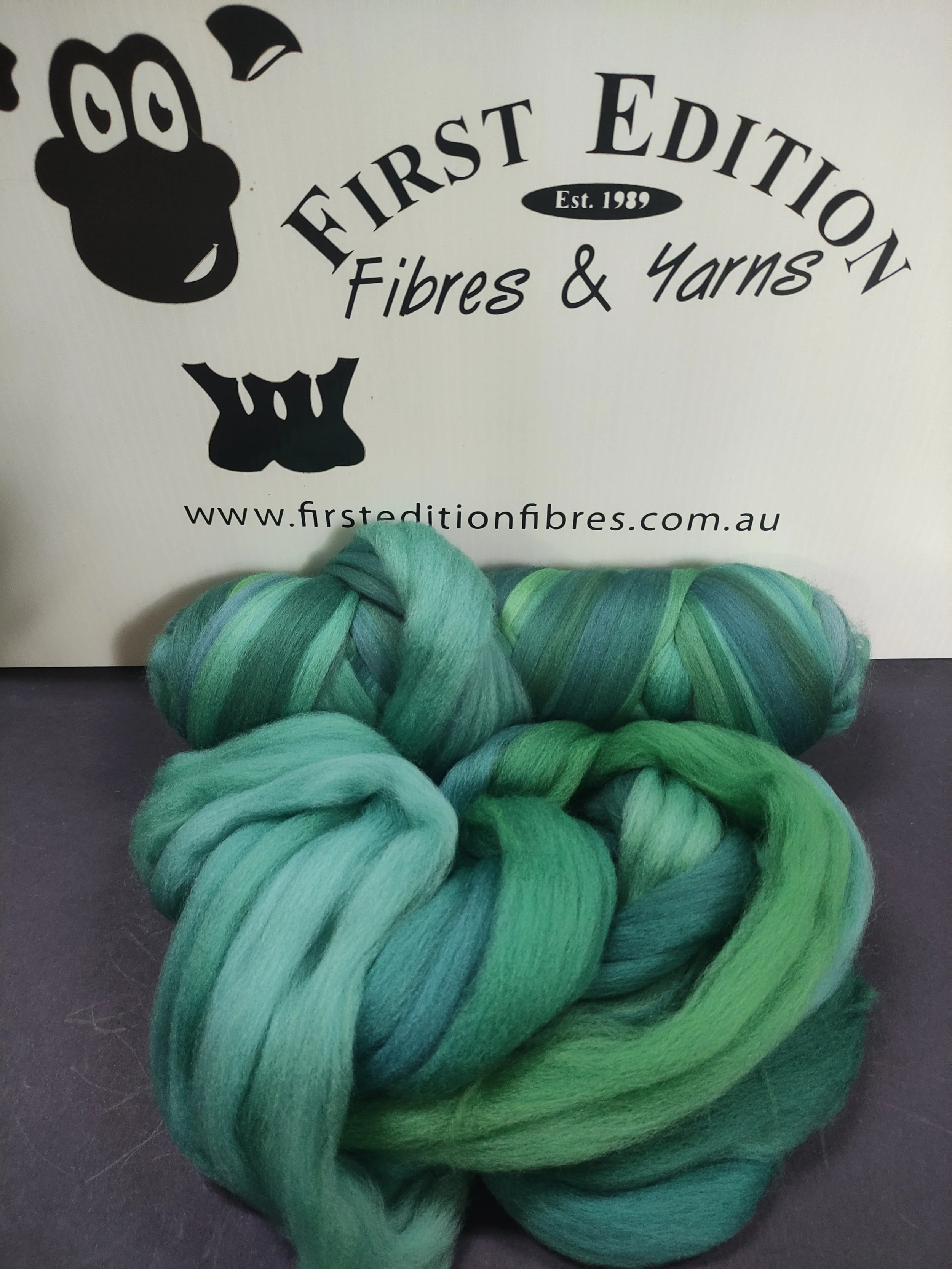 Random Dyed Merino Top — First Edition Fibres and Yarns