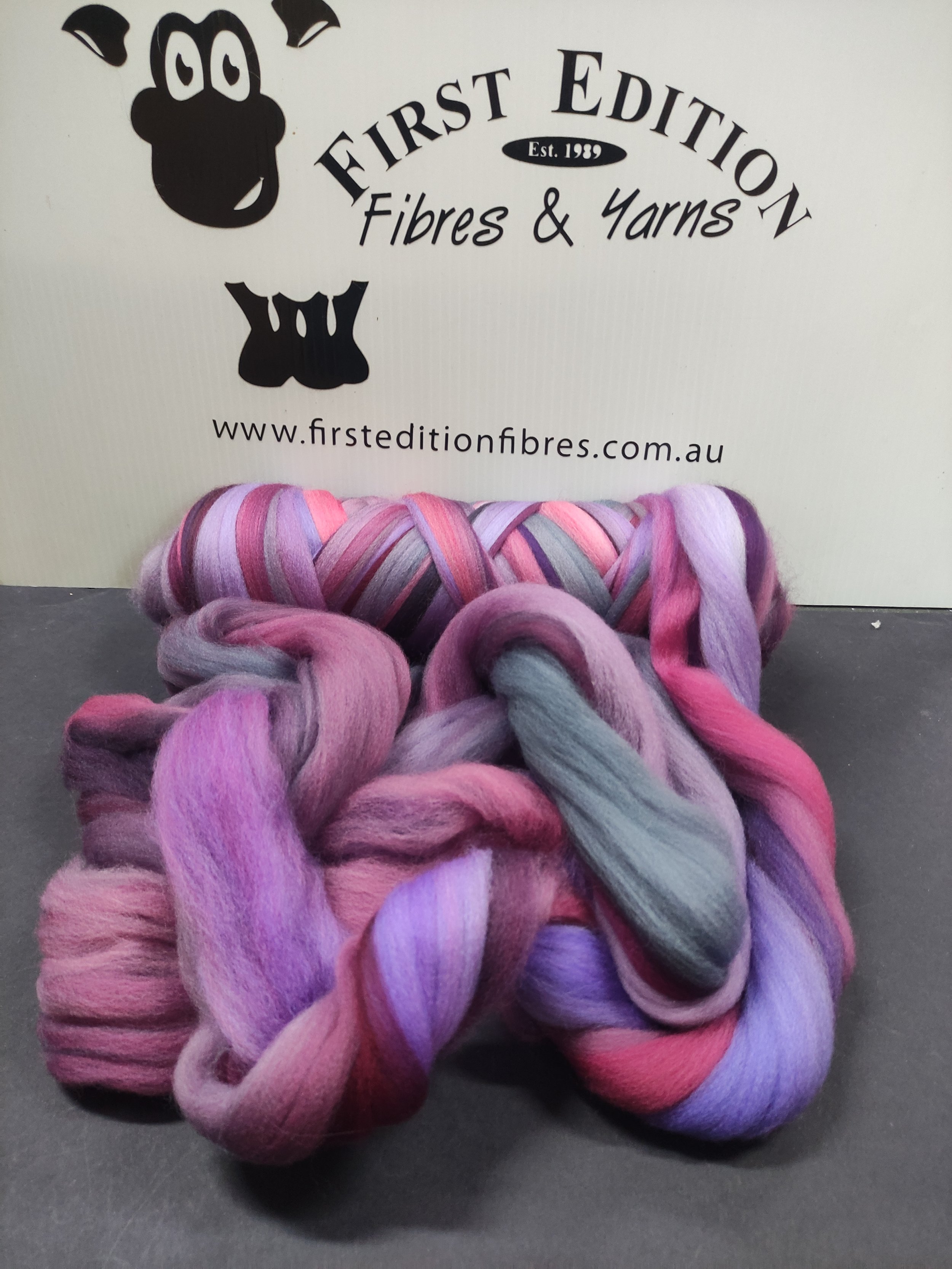 Random Dyed Merino Top — First Edition Fibres and Yarns