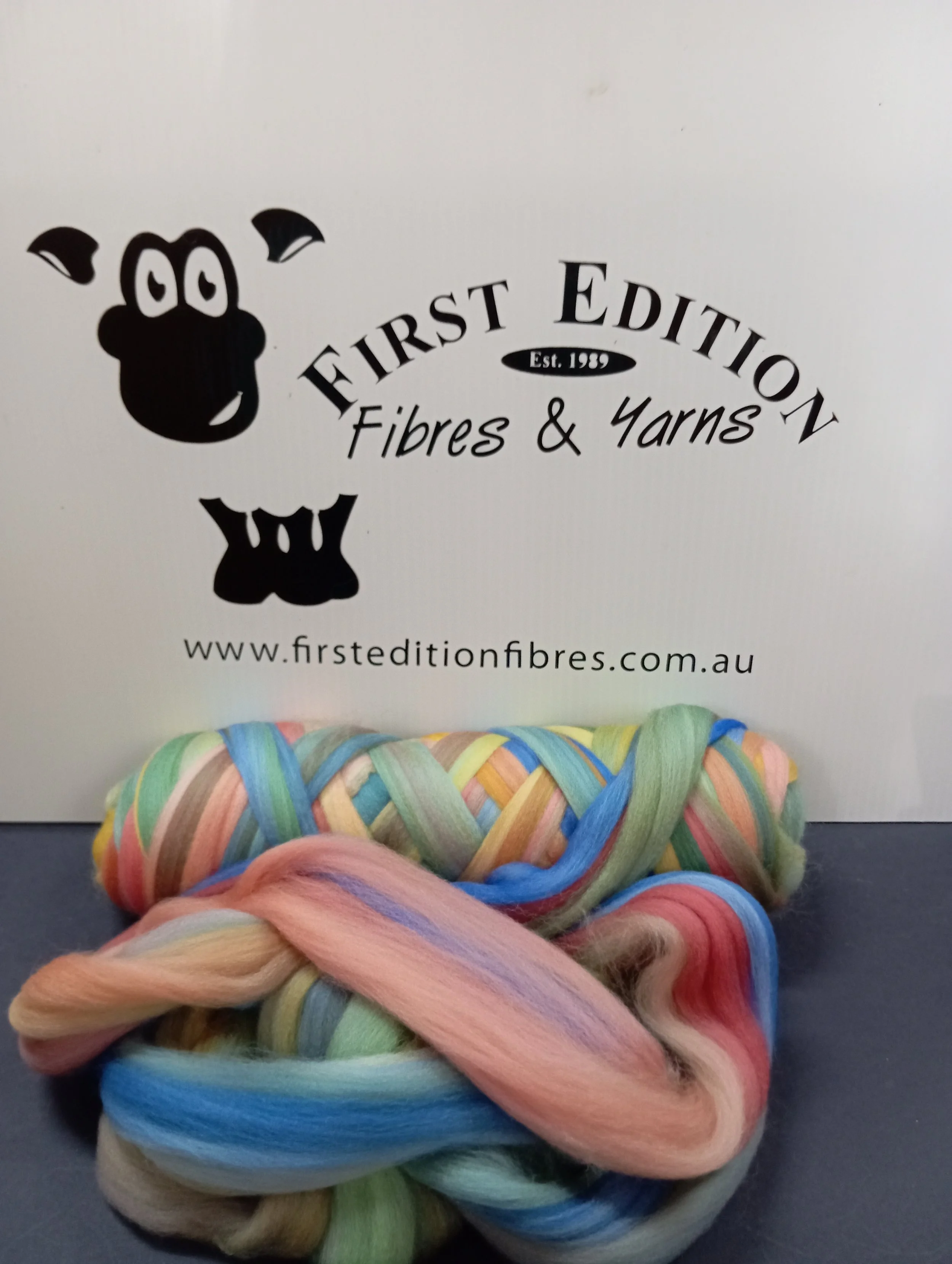 Random Dyed Merino Top — First Edition Fibres and Yarns