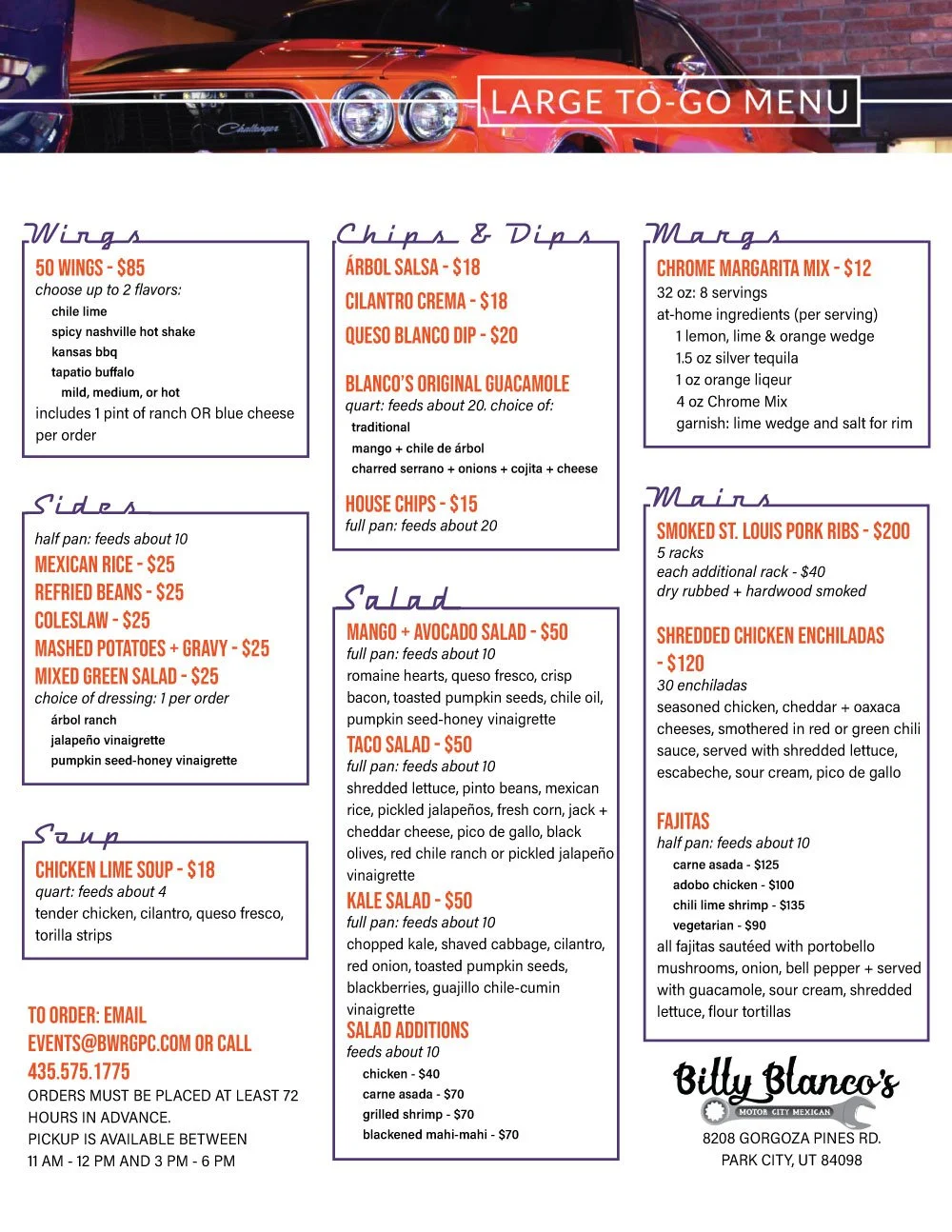 Billy Blanco's Restaurant - Park City