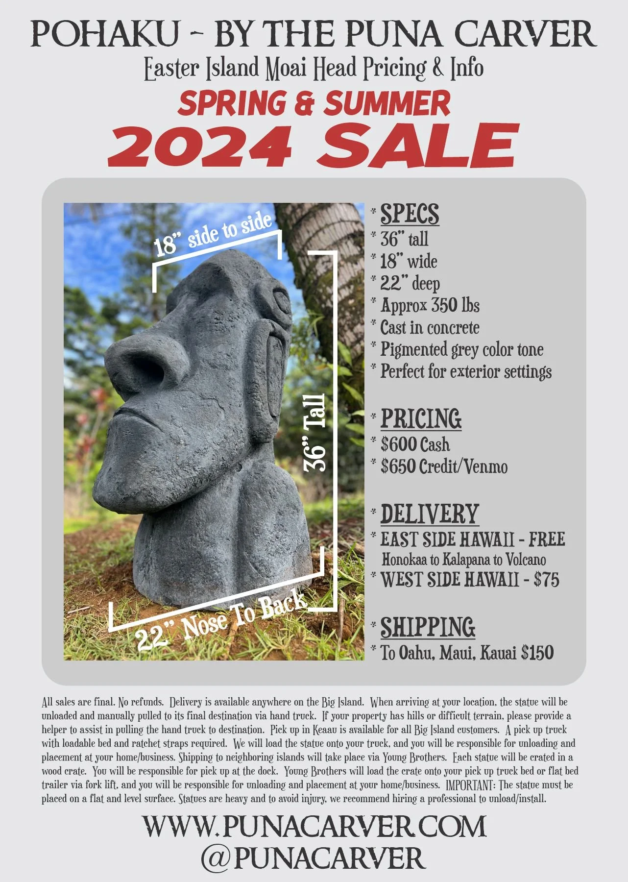 Pohaku — THE PUNA CARVER