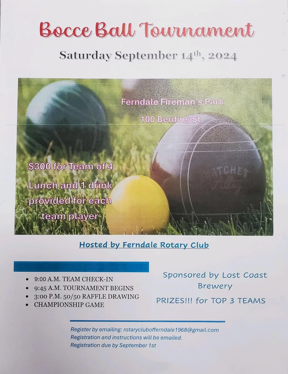 Bocce Ball Tournament — Visit Ferndale, CA
