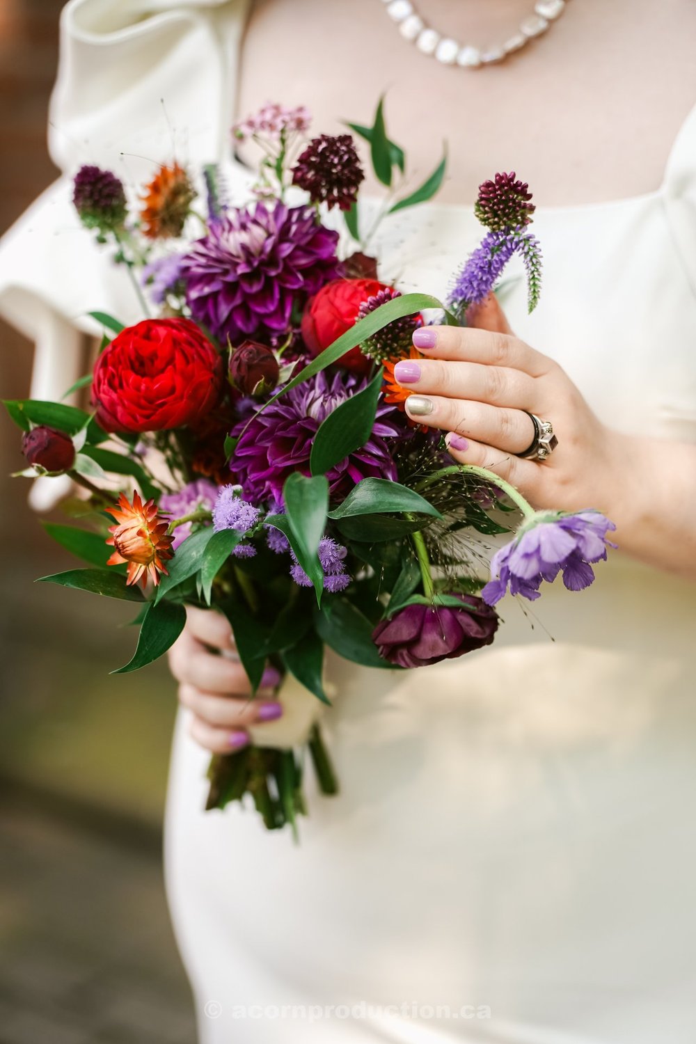 A Bold and Beautiful Wedding: The Black, Red, and Purple Color Scheme ...