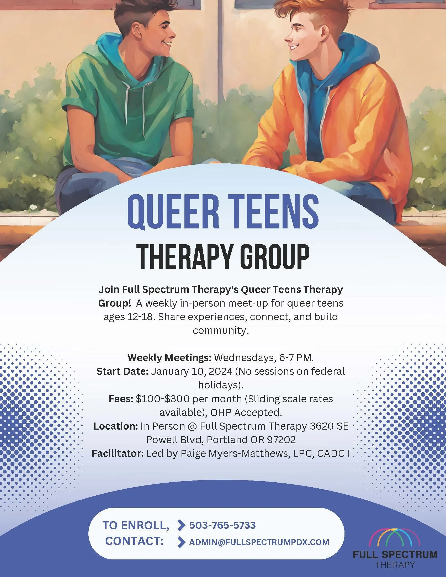 group therapy, support groups, group counseling for LGBTQ+ people ...