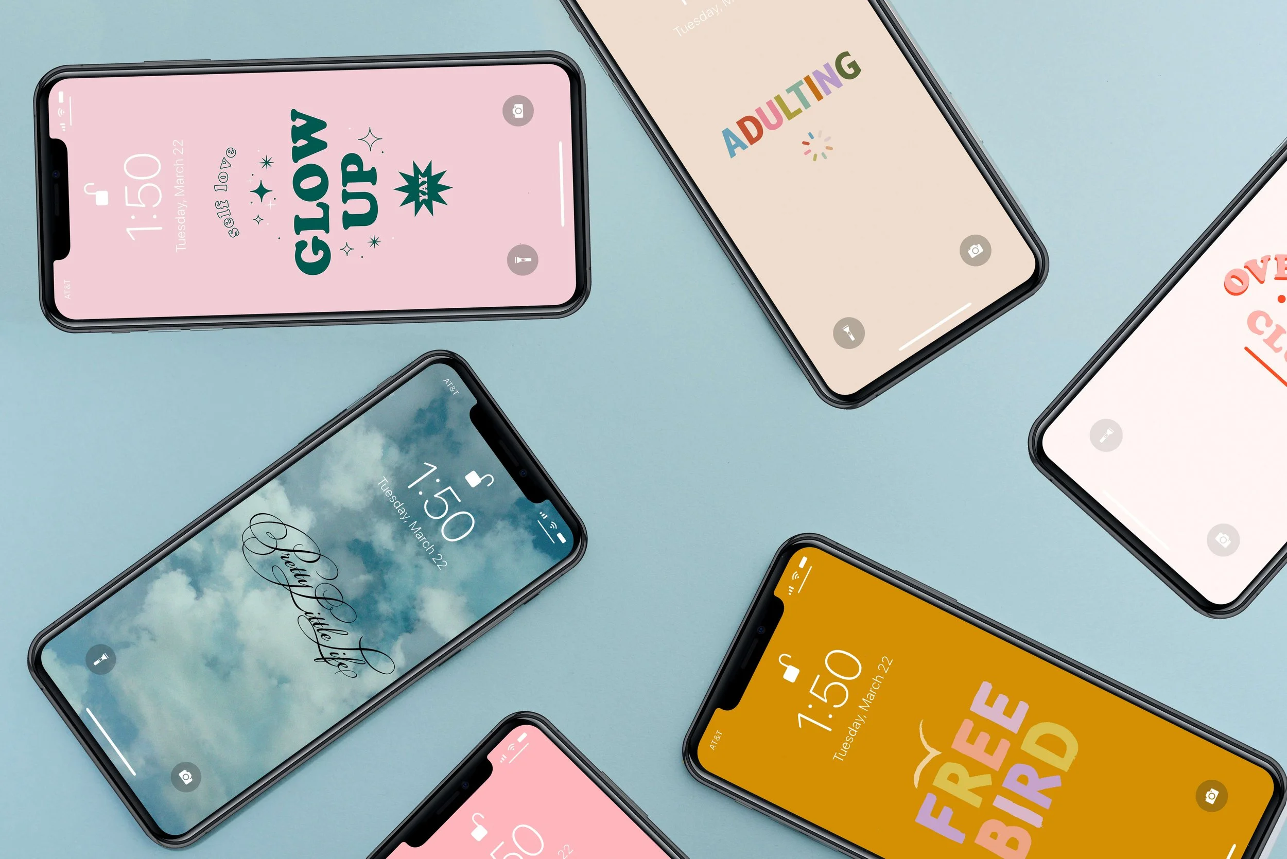 Typography Mobile Wallpapers No. 01 — Monica Hampton Design