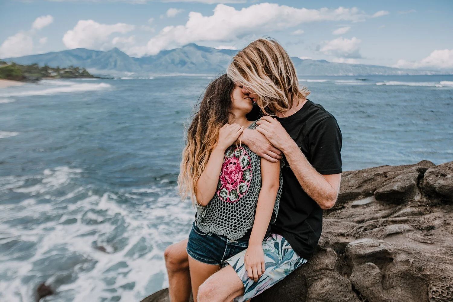 Motorcycling and Surfing in Maui, Hawaii, Driving the Road to Hana near ...