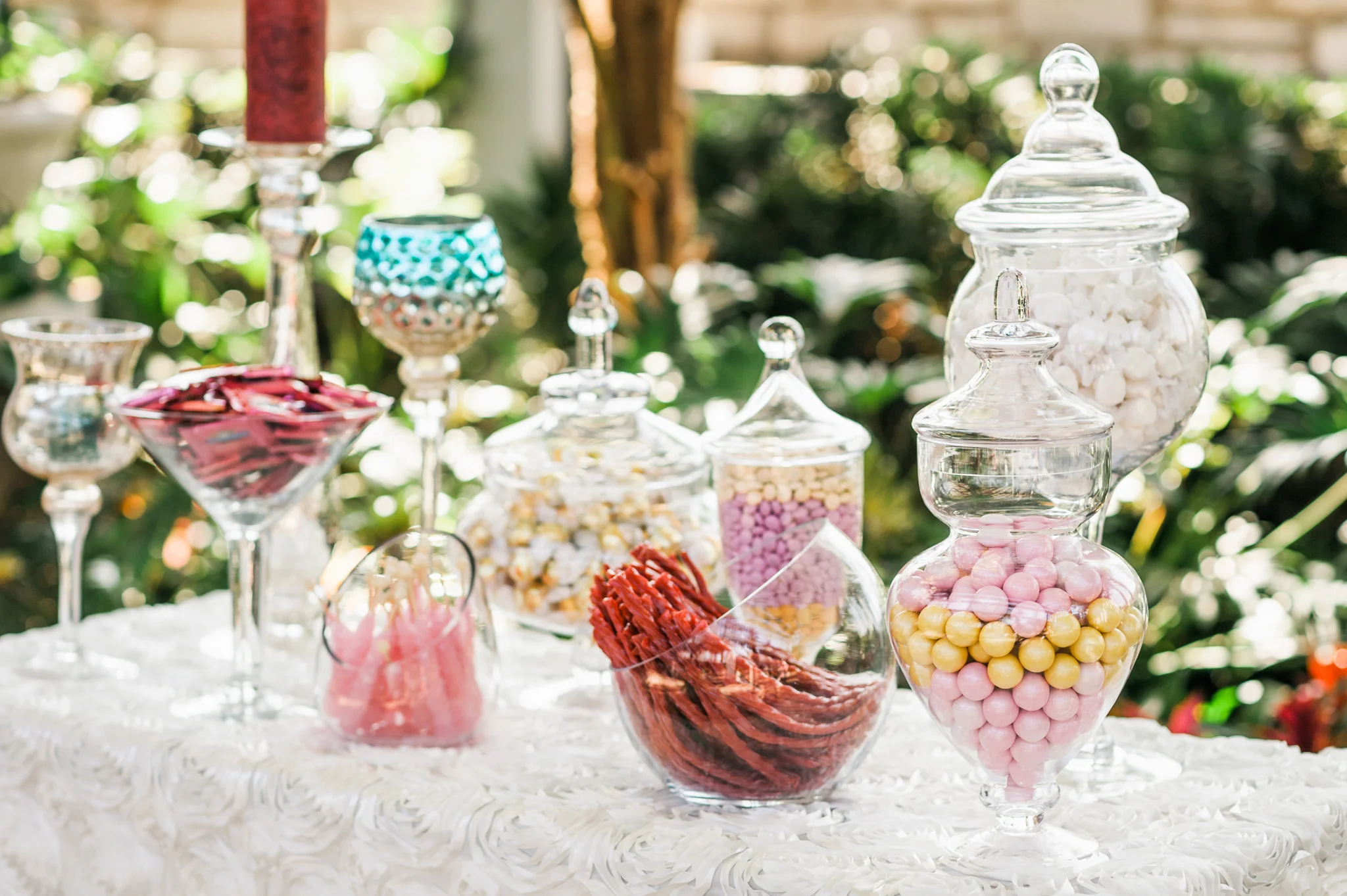 Red Wedding Candy Buffet