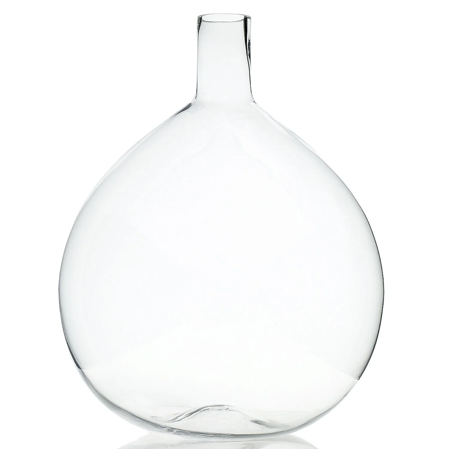 Large Round Glass Vase