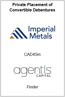 MINING — Agentis Capital