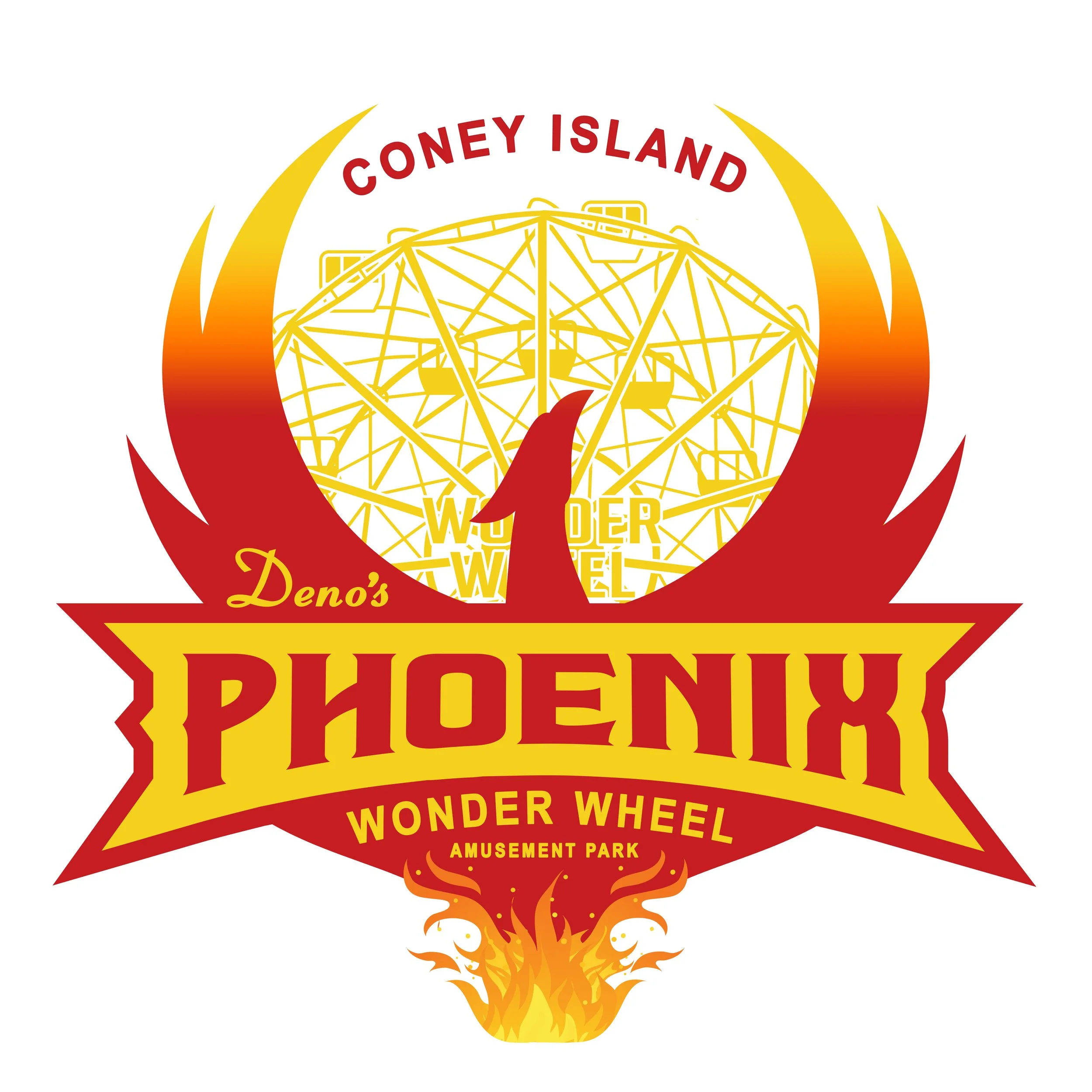 PHOENIX Roller Coaster — Deno's Wonder Wheel