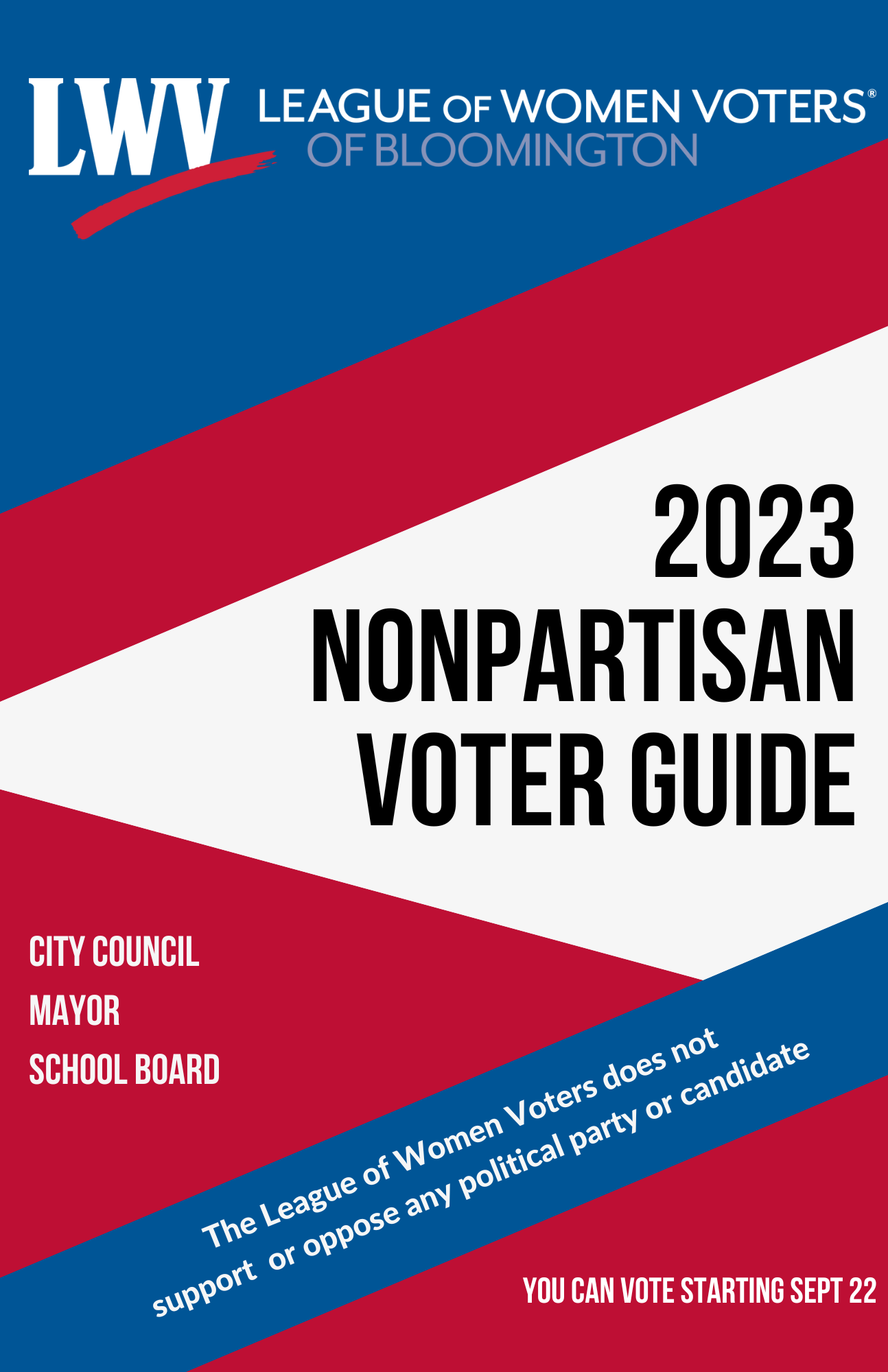 VOTER GUIDES/RESOURCES — BLOOMINGTON LEAGUE OF WOMEN VOTERS