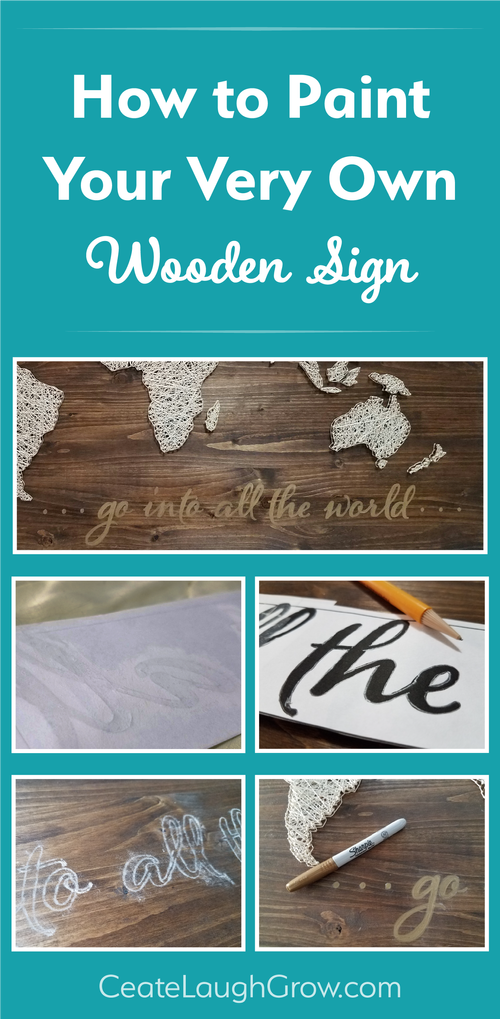 Paint a Wood Sign Tutorial | Easy DIY Home Decor Project — Create Laugh ...