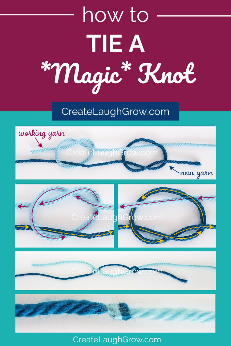 How to Tie a Magic Knot (Step-by-Step Tutorial for Yarn and Thread ...