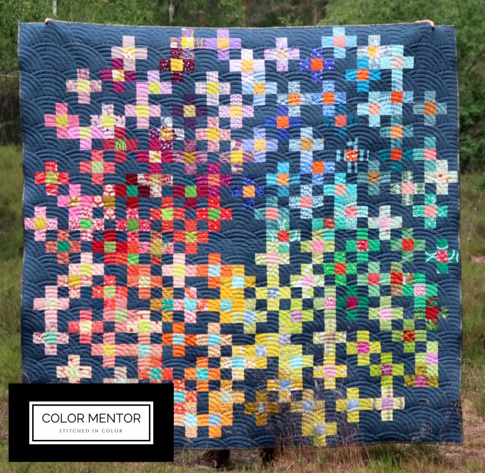 Rainbow Over Head quilt + pattern — Stitched in Color