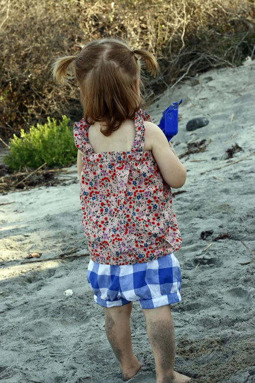 Ruffle Sleeve Toddler Top — Stitched in Color