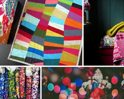 Bright + Shady Coin Quilt — Stitched in Color