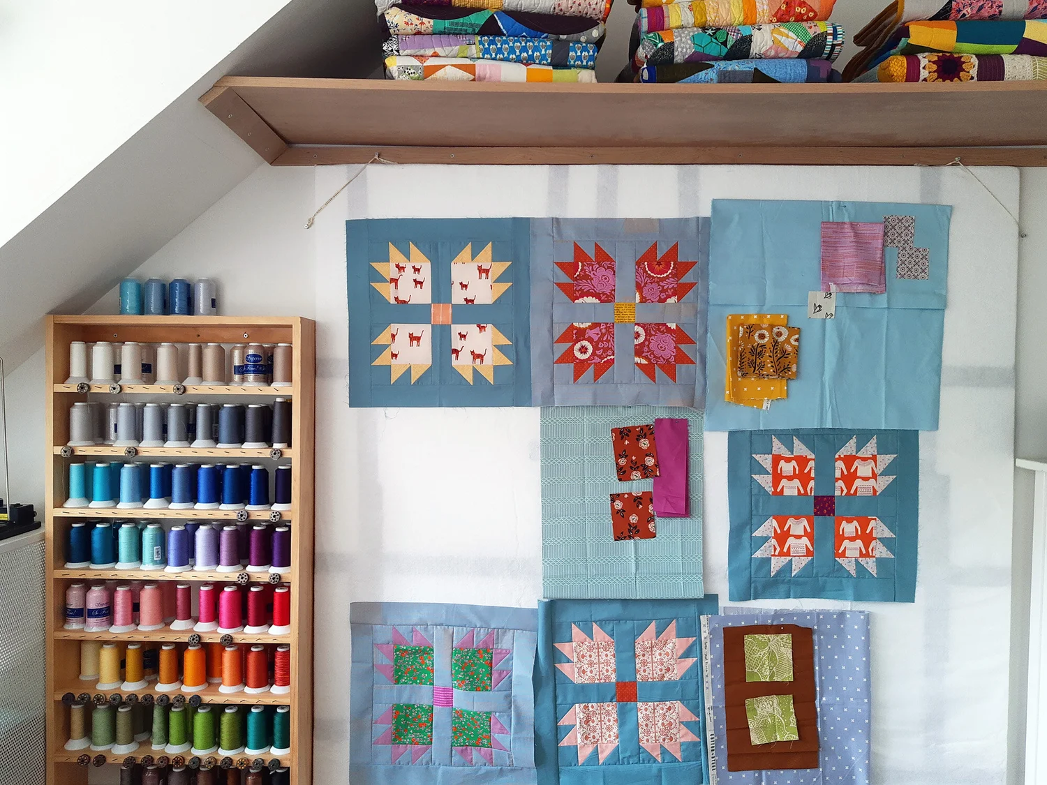small space Sewing Studio — Stitched in Color