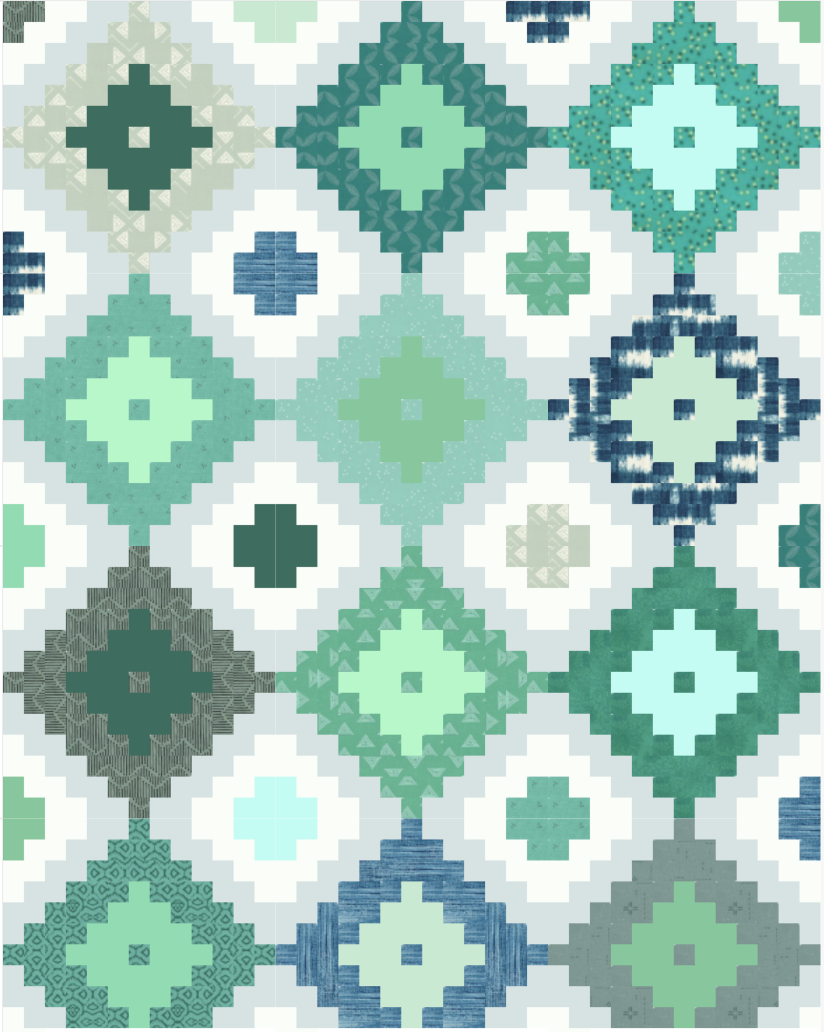 the High Contrast Ikat quilt — Stitched in Color