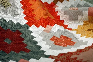 the Medium Contrast Ikat quilt — Stitched in Color
