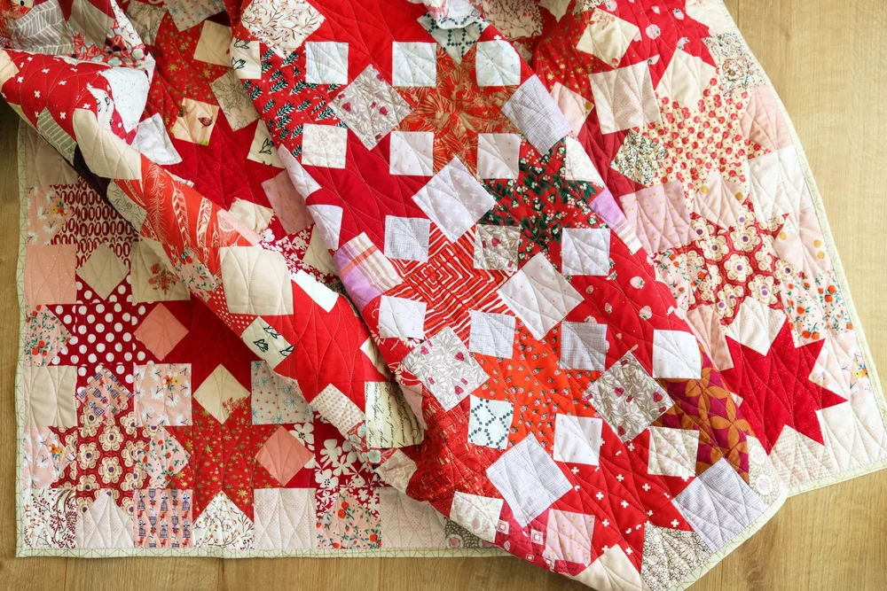 Red, Red Stars quilt — Stitched in Color