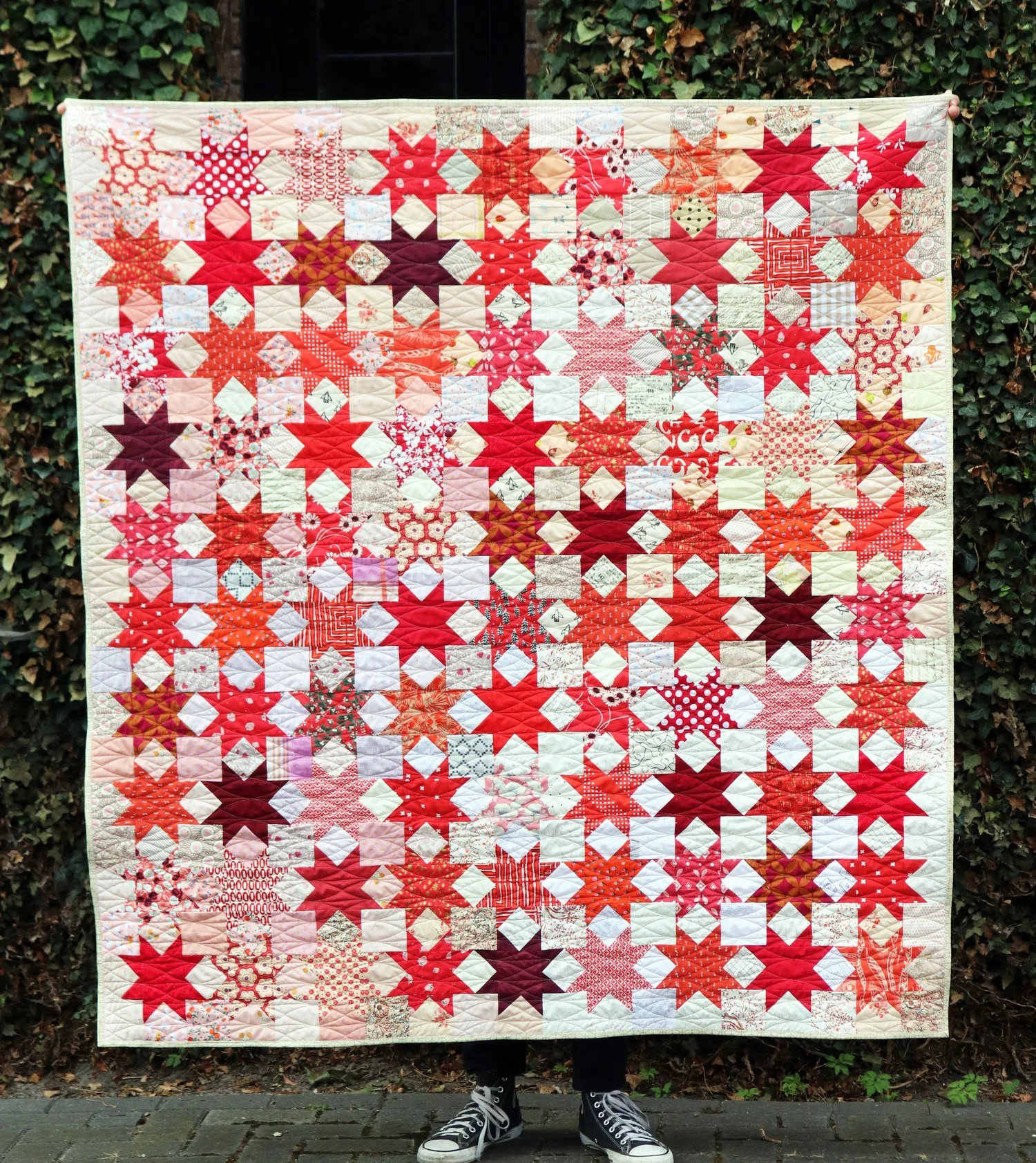 Red, Red Stars quilt — Stitched in Color