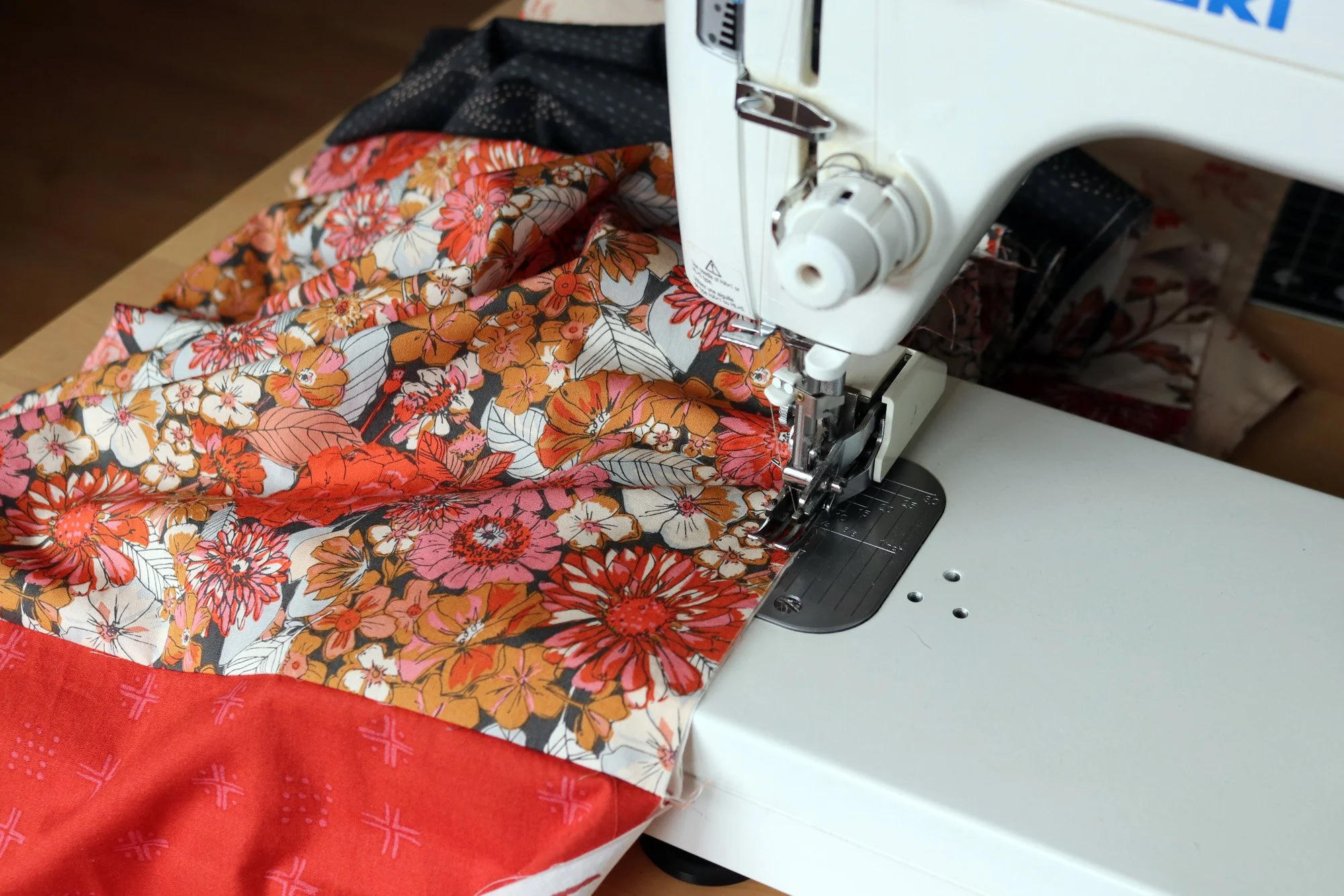 how to sew Patchwork Curtains — Stitched in Color