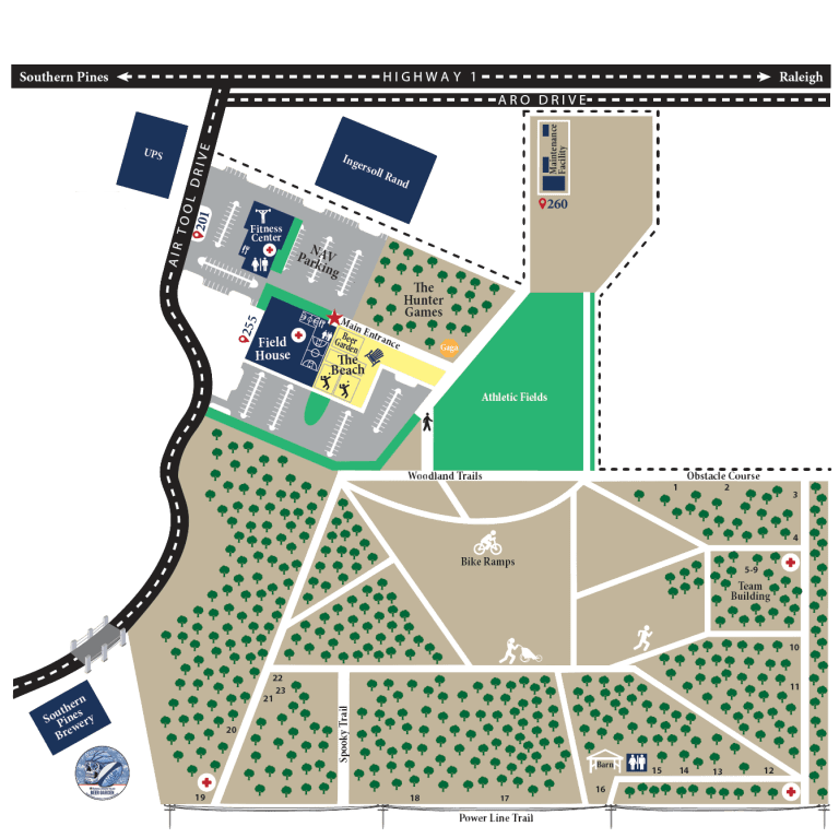 Military Obstacle Course Map