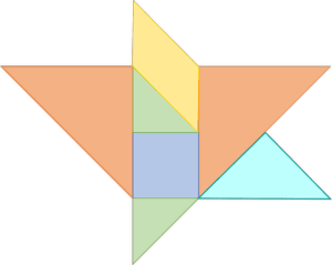 Tangram Outline Solutions Clipart Sun