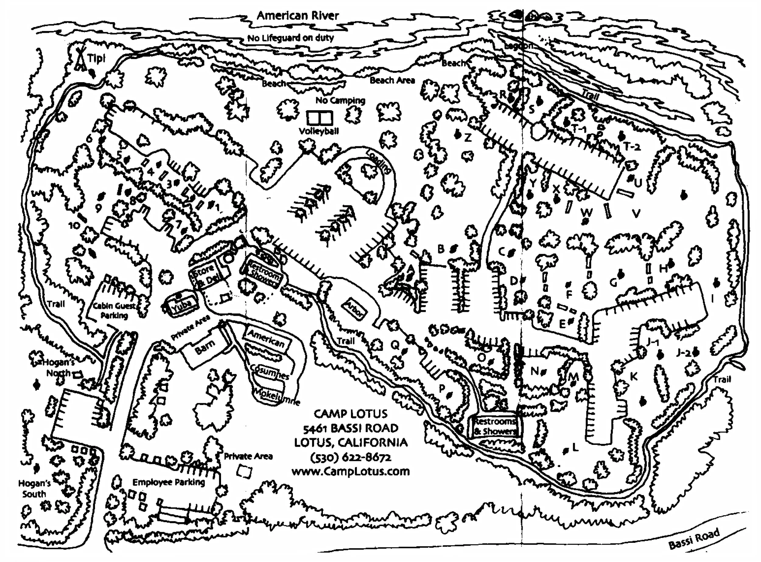 SITE MAP — Camp Lotus