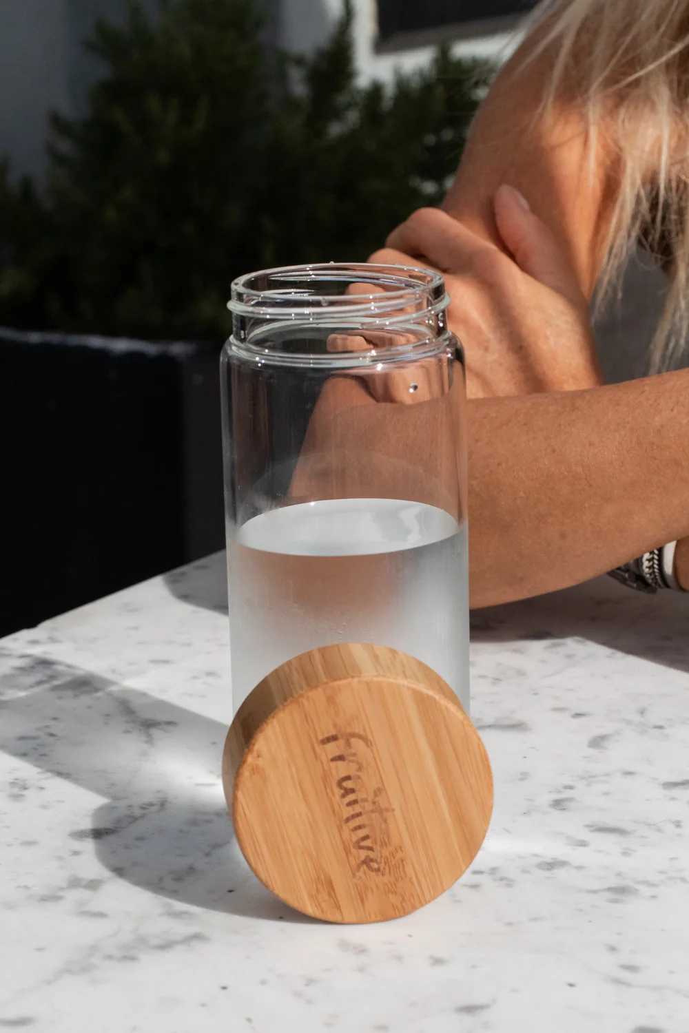 Glass Water Bottle