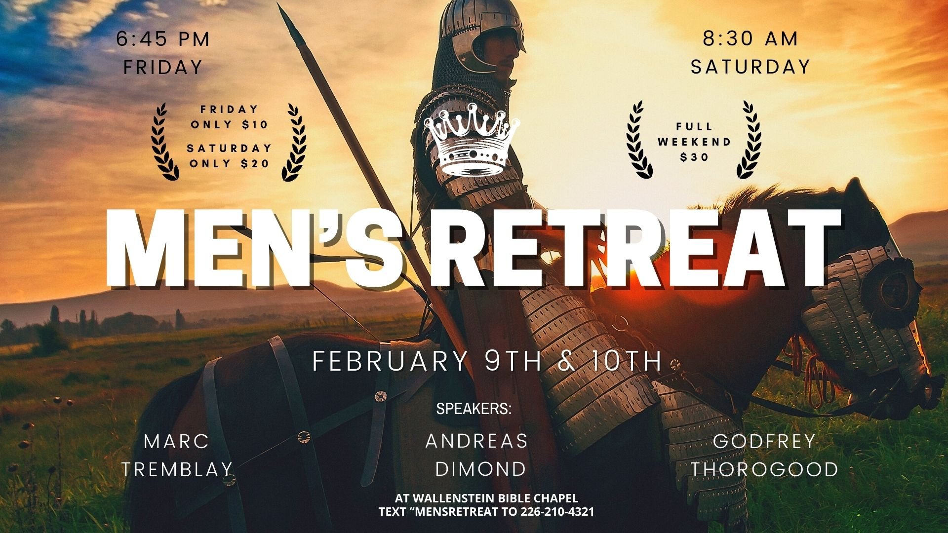 Men — Wallenstein Bible Chapel | Exalt, Equip, Engage