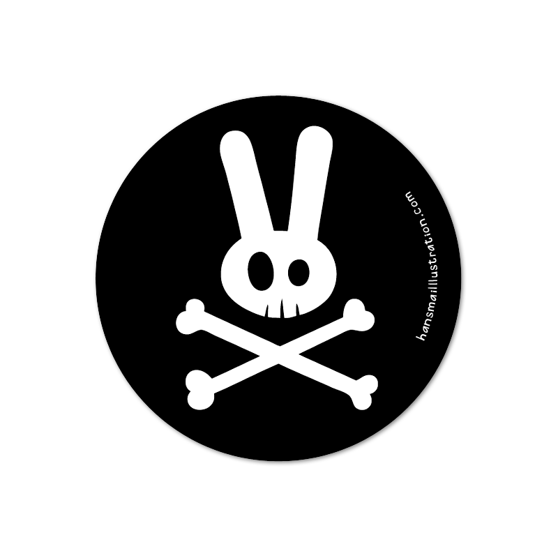 Bunny Skull And Crossbones Logo