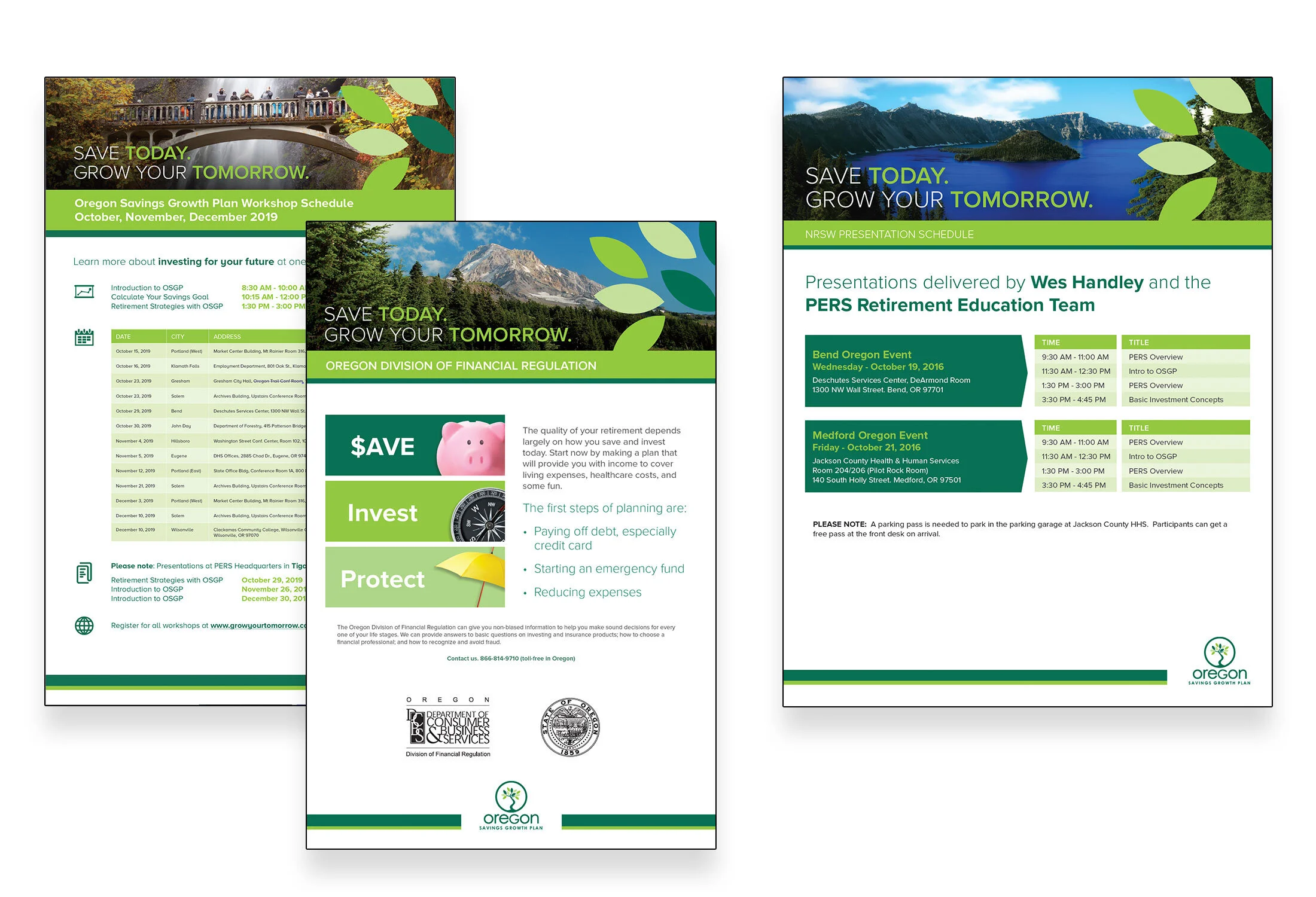 Oregon Savings Growth Plan - Print Collateral — VisionMix Digital Media