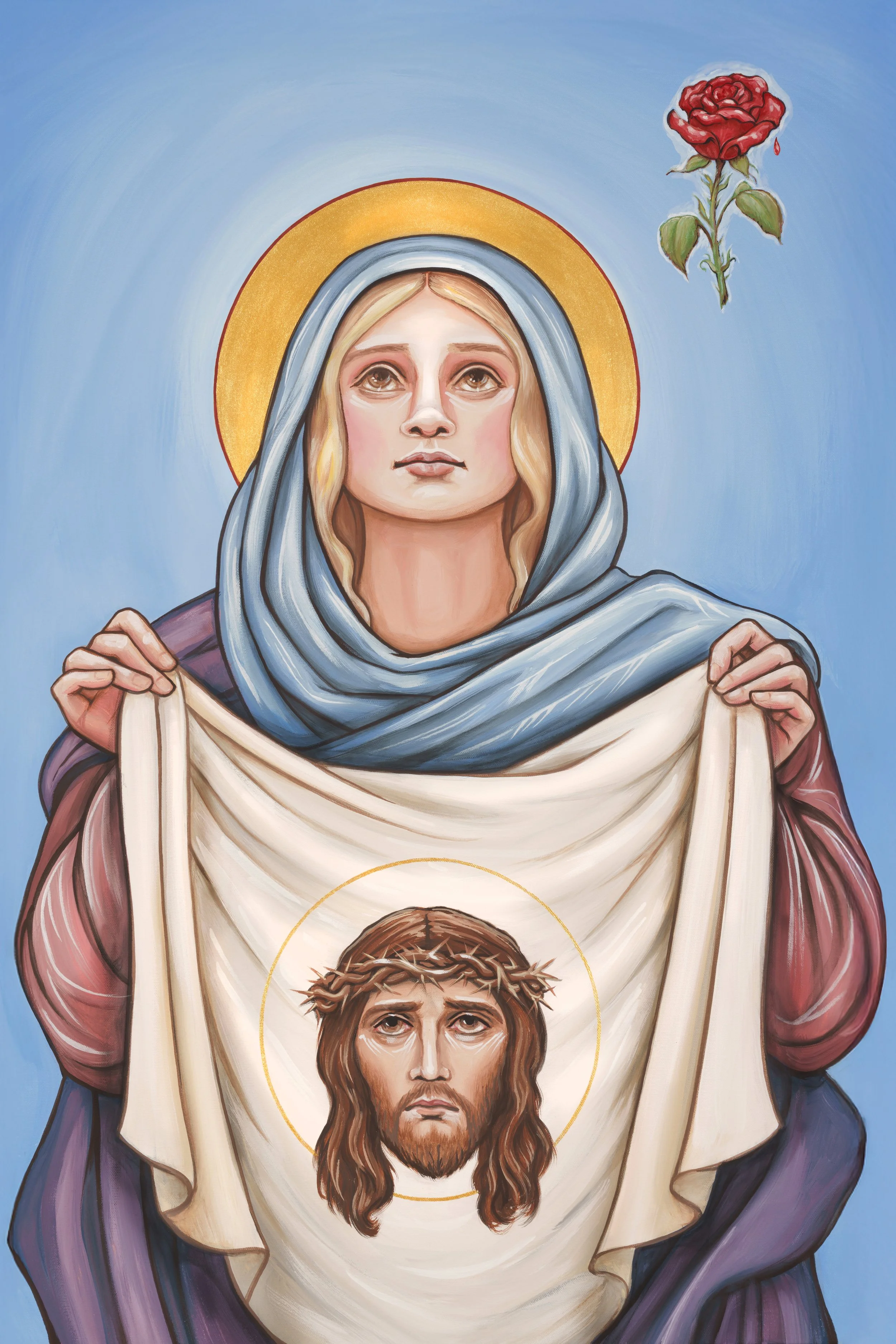 St Veronica | Original sacred art by Ruth Strickin of New Jerusalem ...