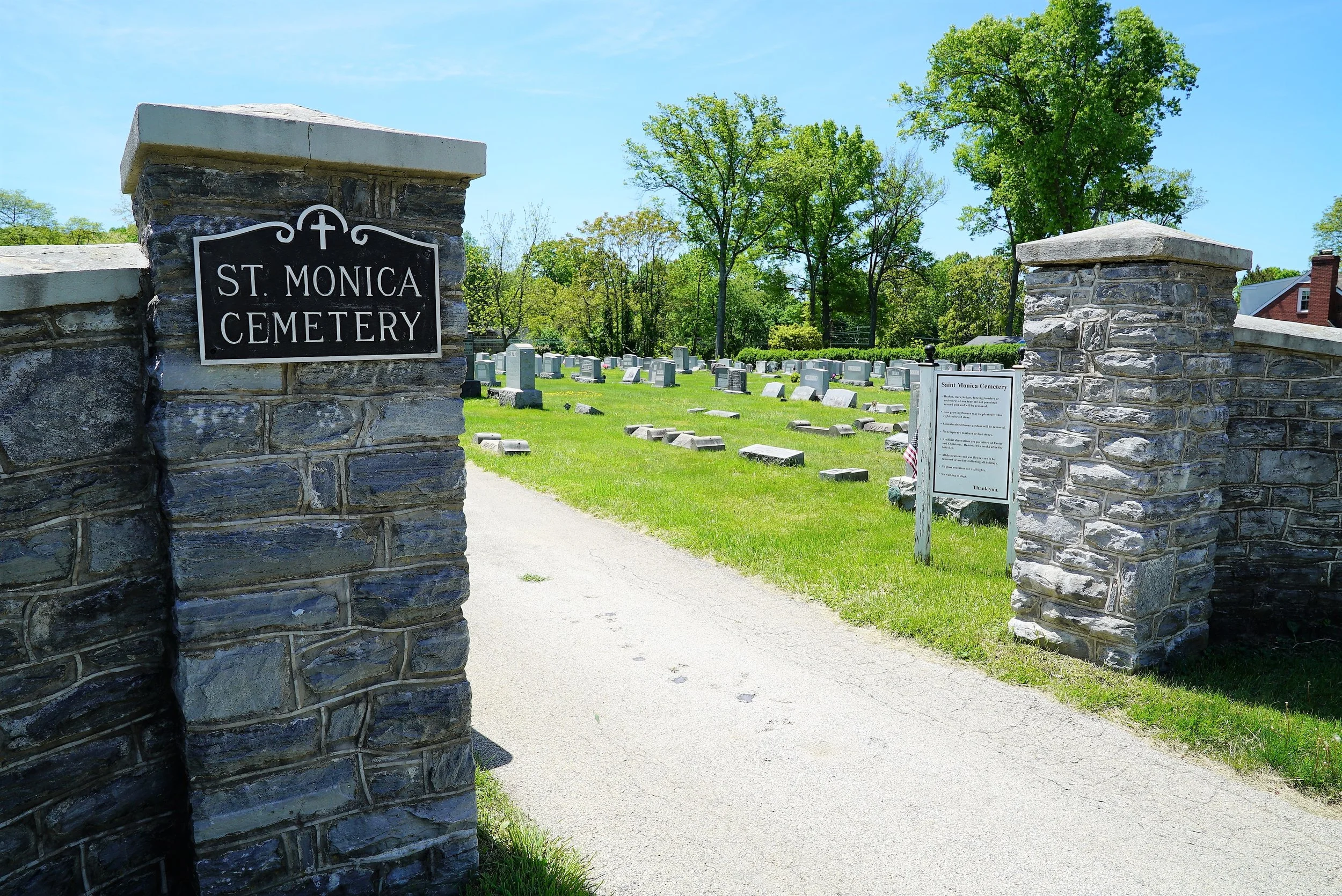 The Church Of Saint Monica Cemetery - Berwyn, Pennsylvania — Local ...