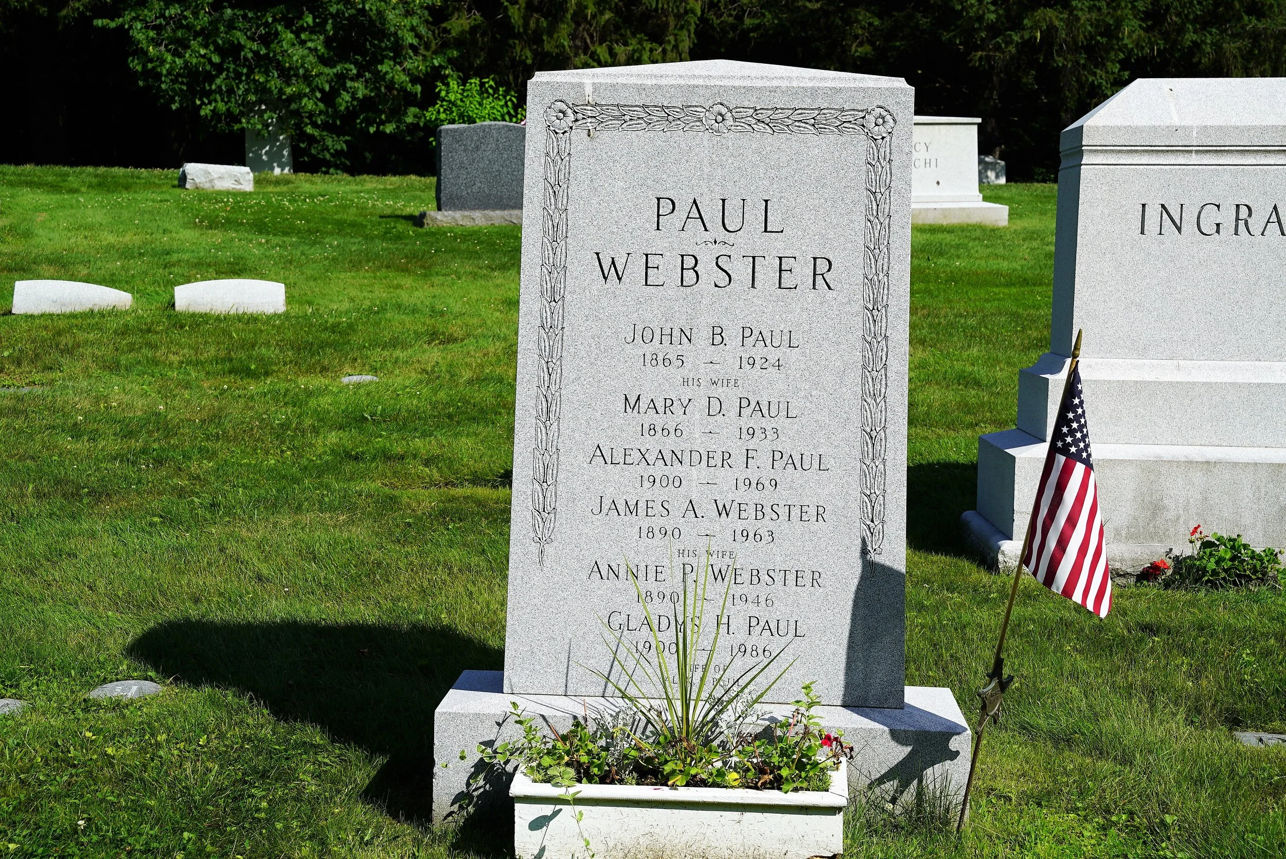 Hope Cemetery headstone designs, Barre, Vermont. Part 2: — Local Cemeteries