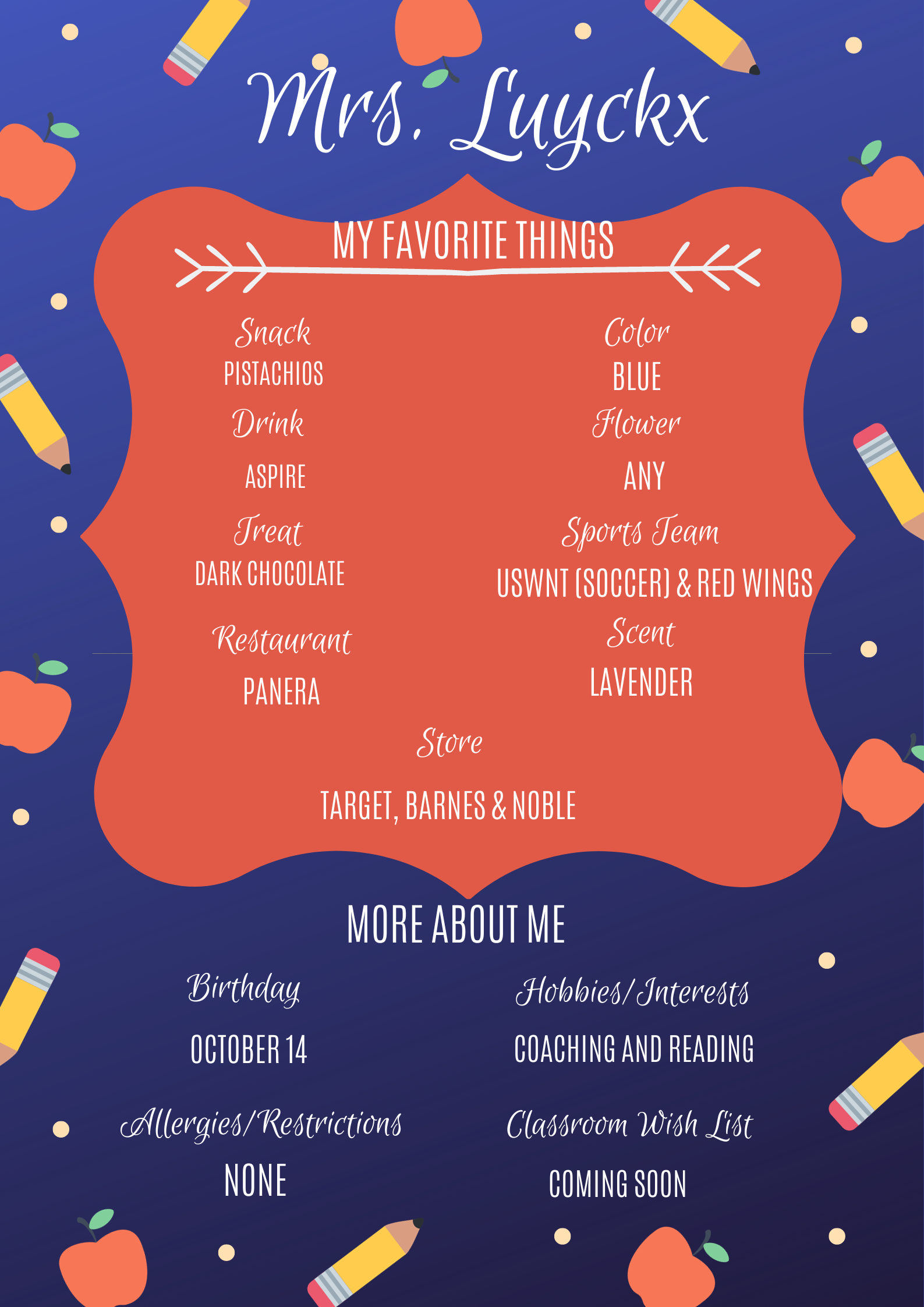 Favorite Things Game Ideas