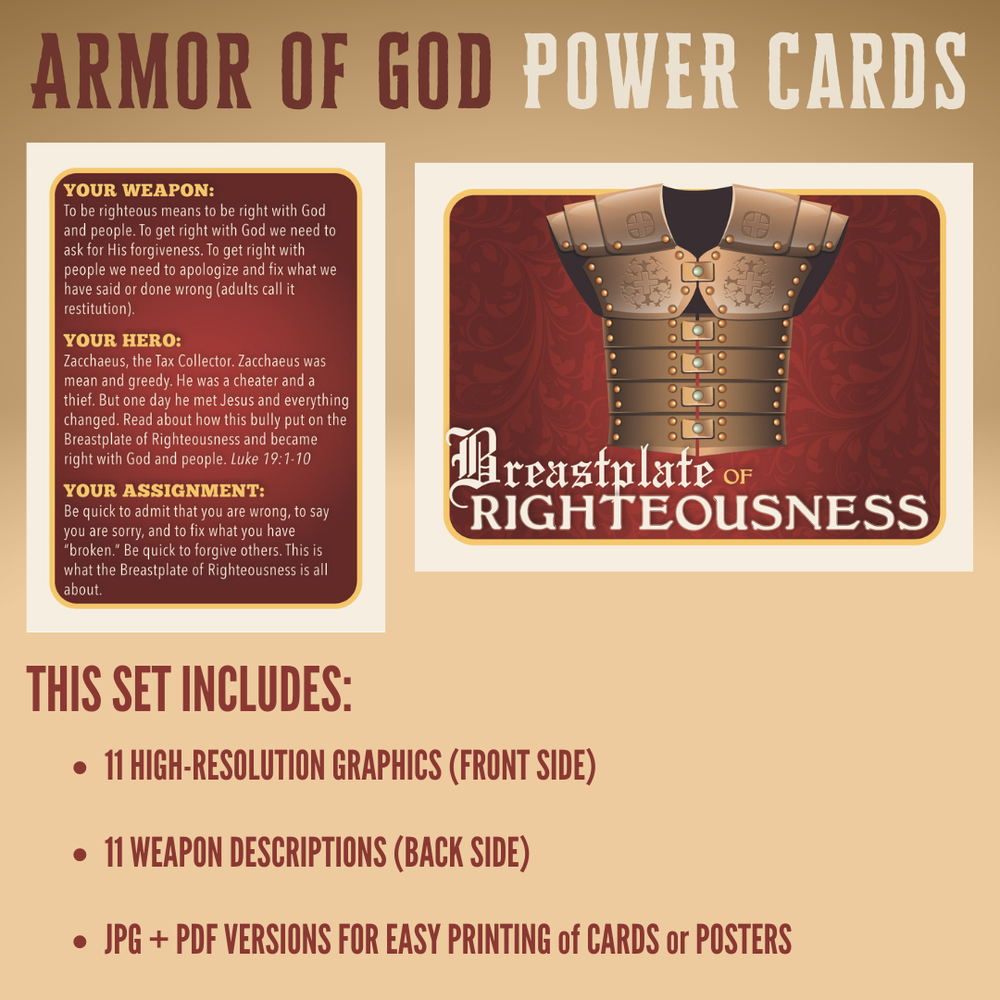 Breastplate Of Righteousness Template