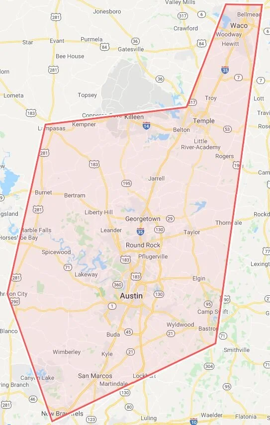 Region of Service | Austin Real Estate Maintenance LLC