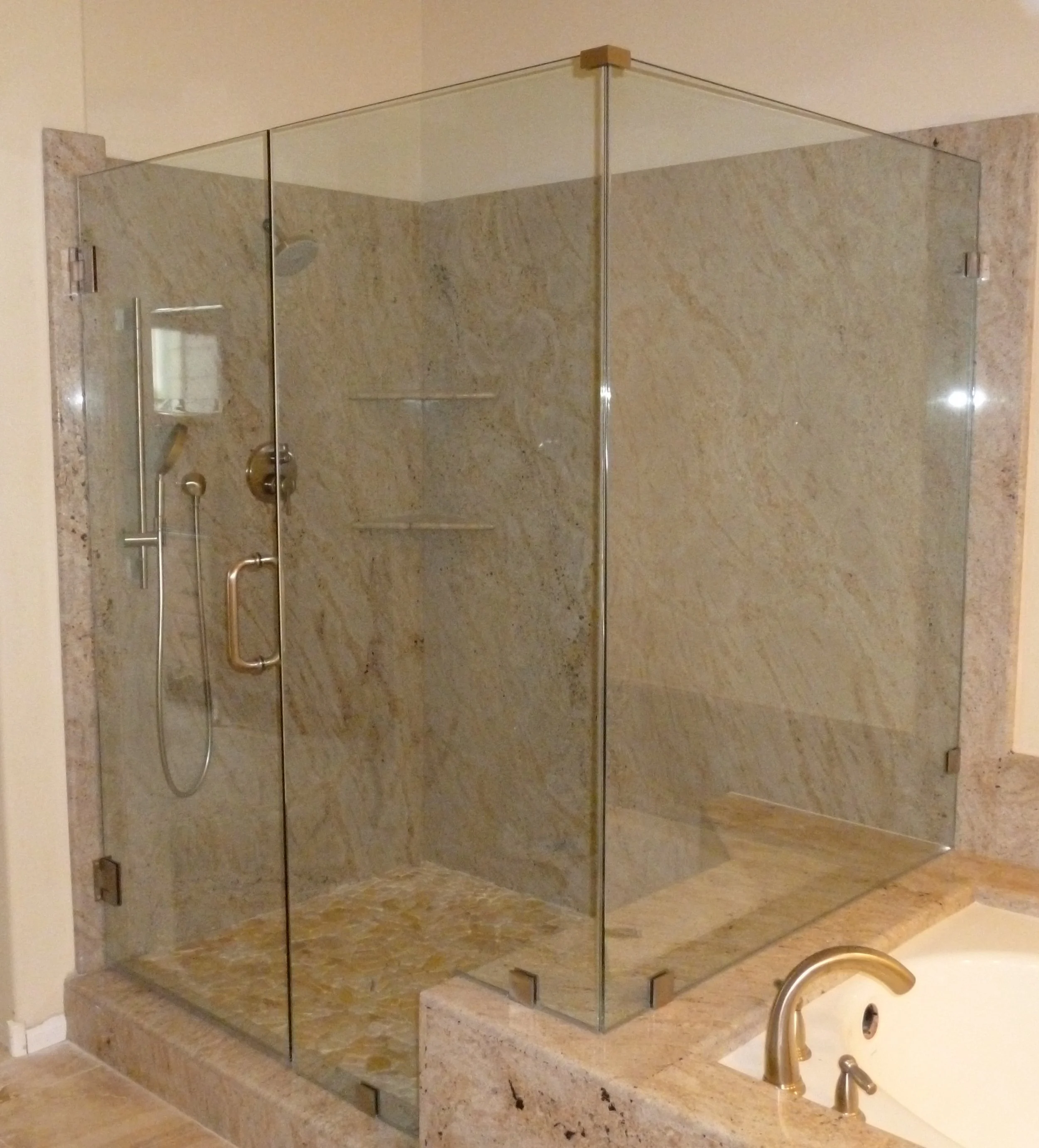 Shower Doors and Enclosures — Orange Mirror and Glass