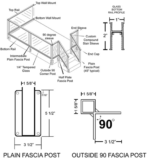 Glass Railing Systems — Orange Mirror and Glass