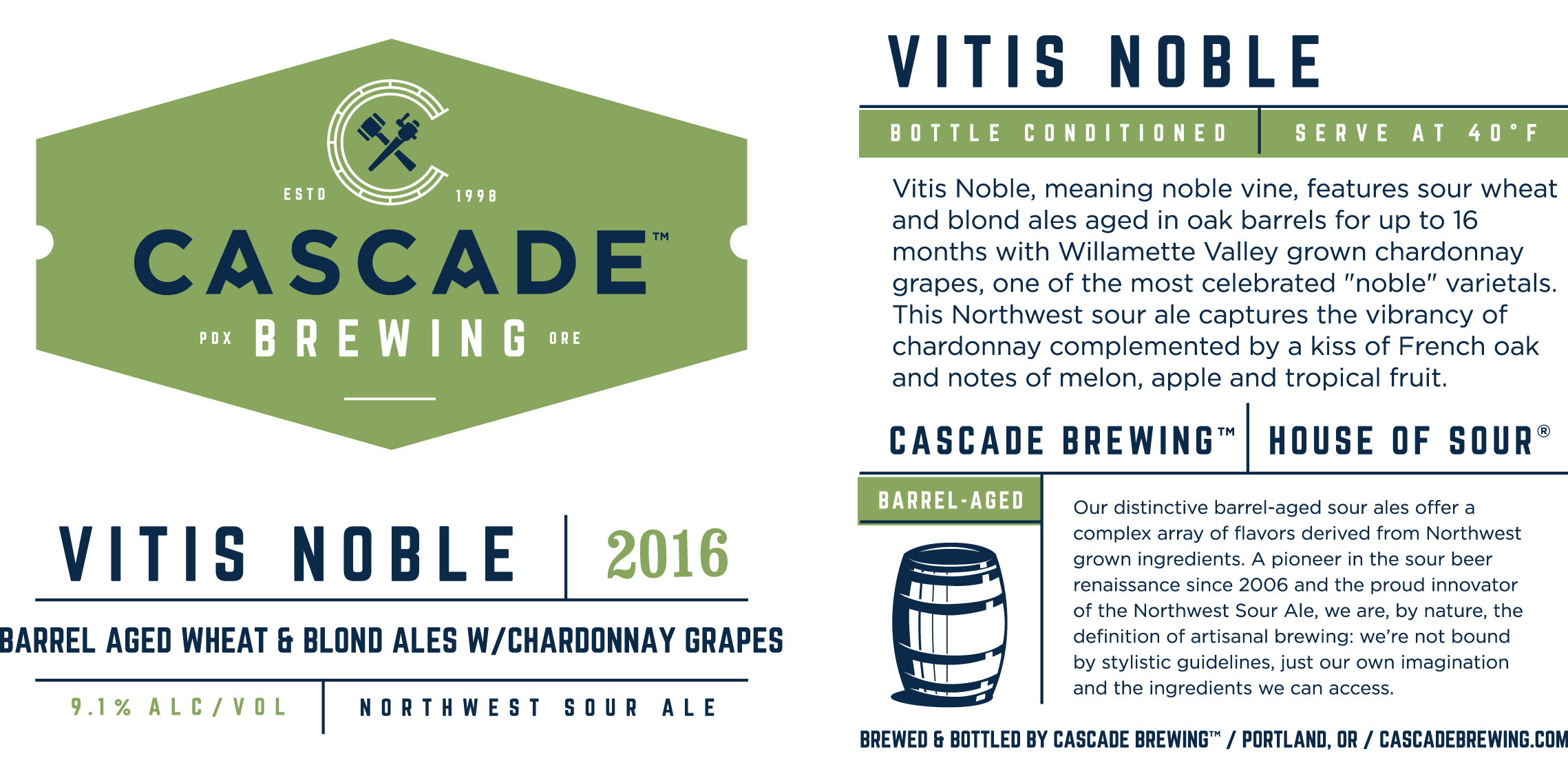 A collaboration with Upland Brewing, Cascade Brewing releases ...