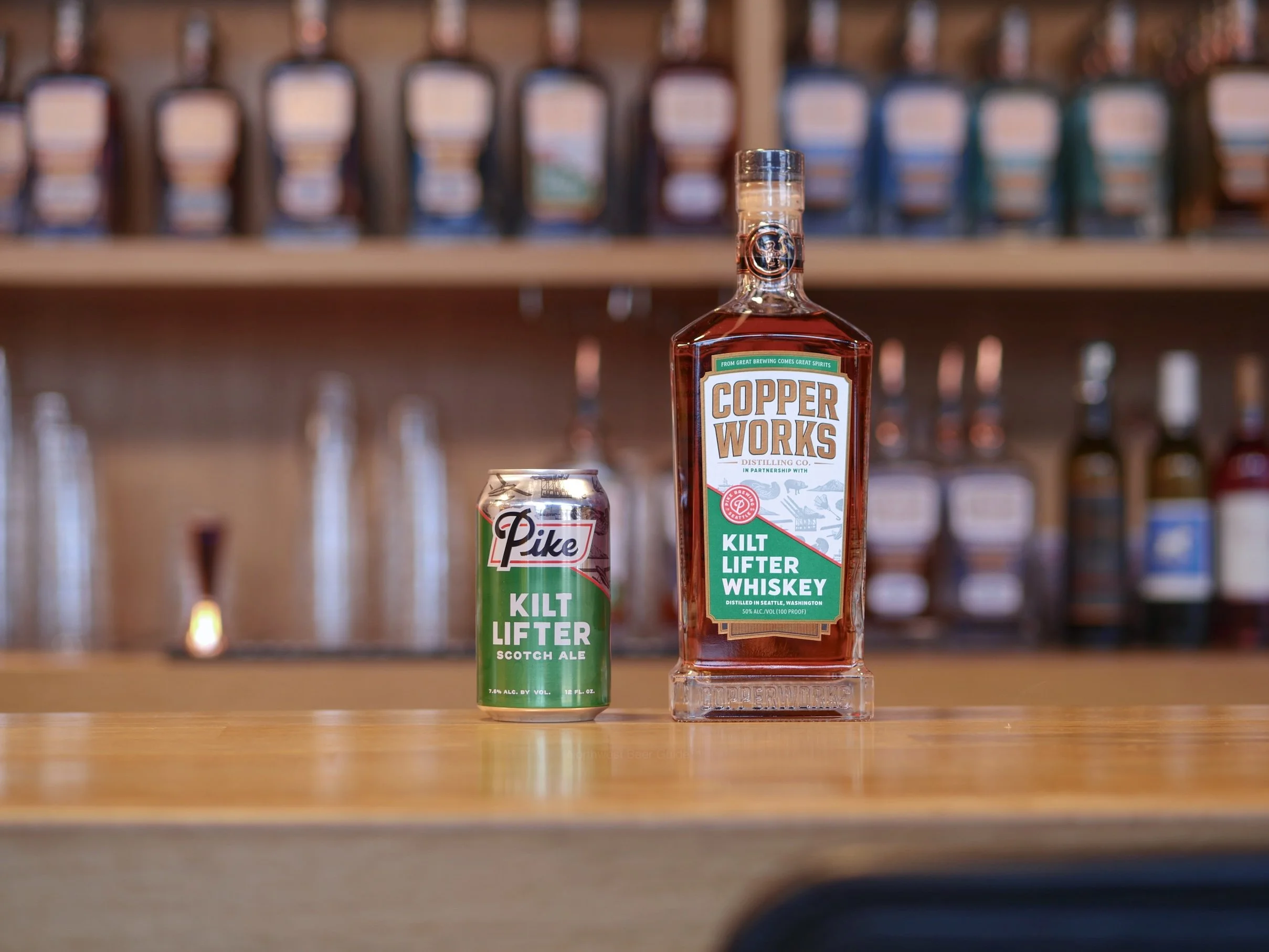 Copperworks Distilling and Pike Brewing invite you to pick up a bottle ...