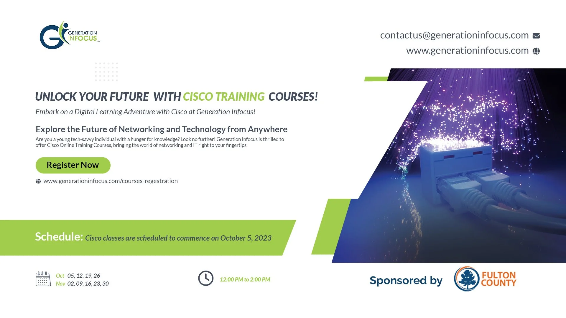 Cisco training Course — Generation Infocus