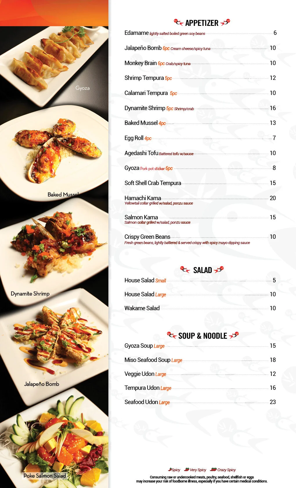 Menu — OEC Revolving Sushi