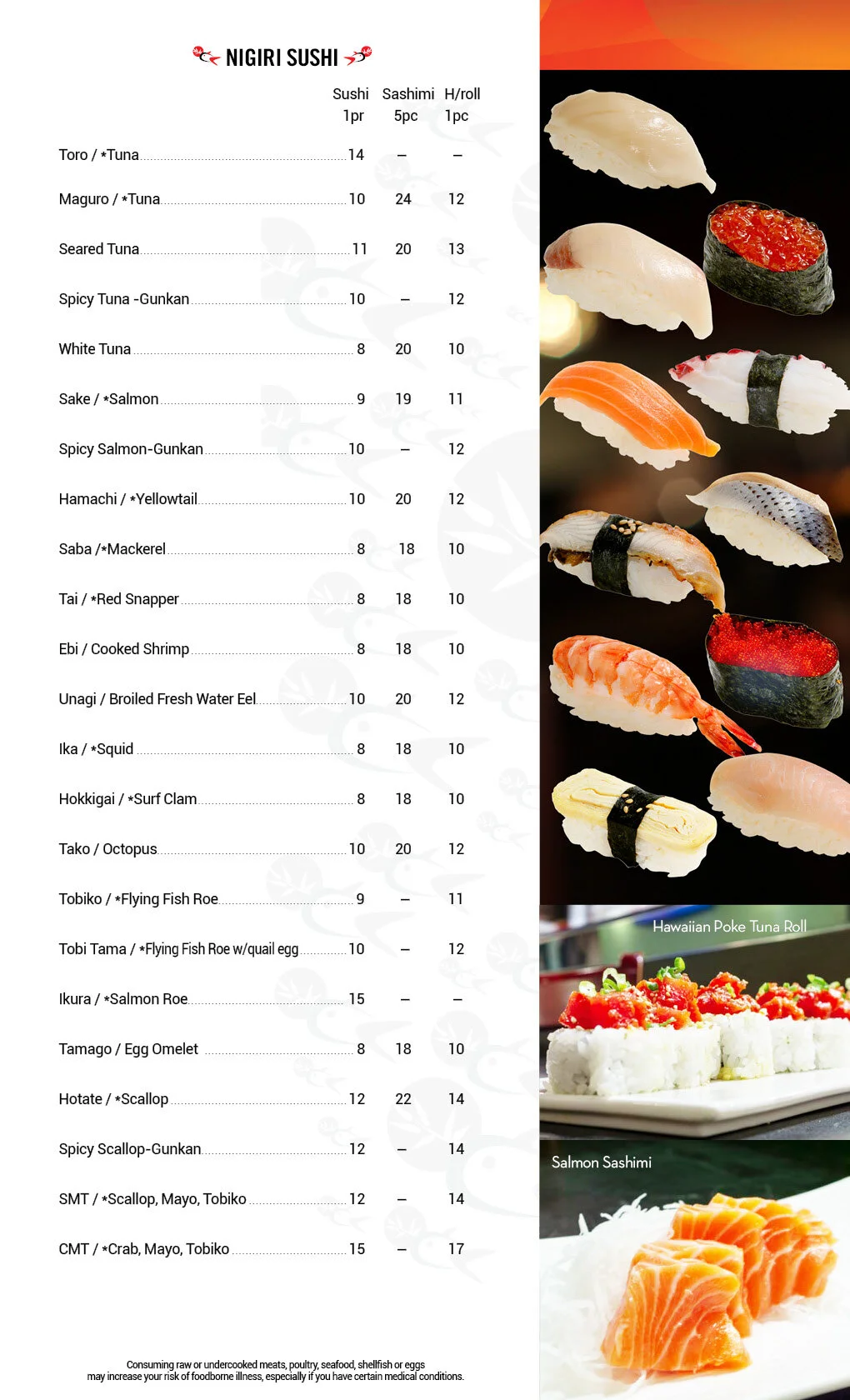 Menu — OEC Revolving Sushi