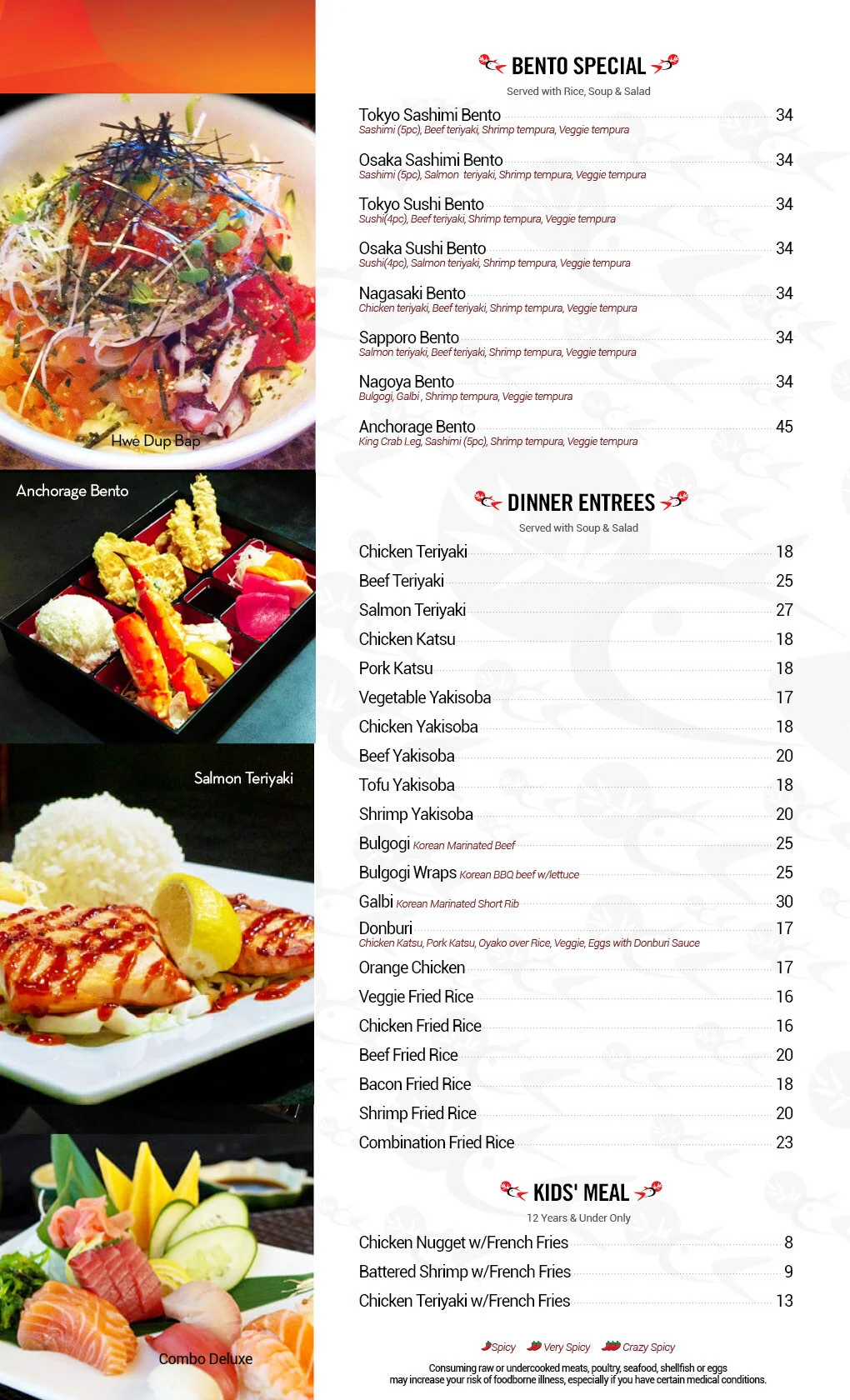 Menu — OEC Revolving Sushi