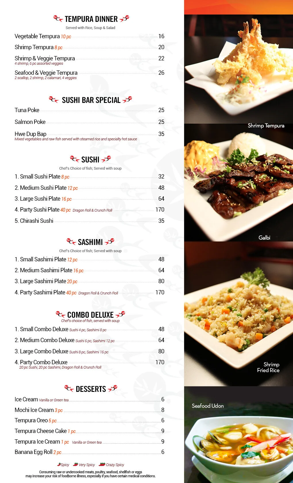 Menu — OEC Revolving Sushi